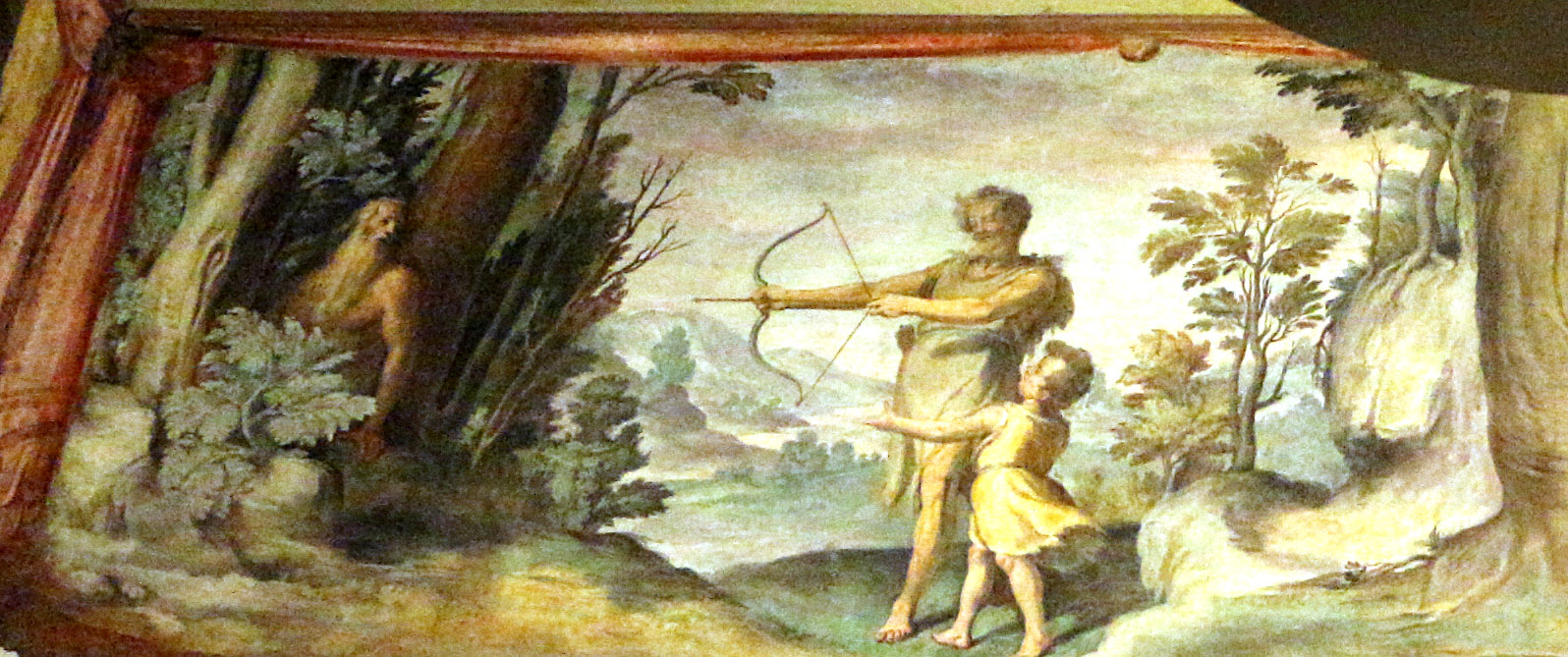 Lamech Kills Cain, Agostino Ciampelli, 1590-94